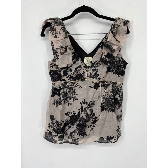 Anthropologie | Tops | Weston Wear Anthropologie Floral Crinkle ...